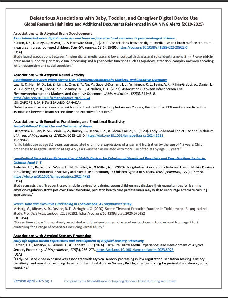 Research on Child Developmental Wellness – MyBabyGains created by GAINING